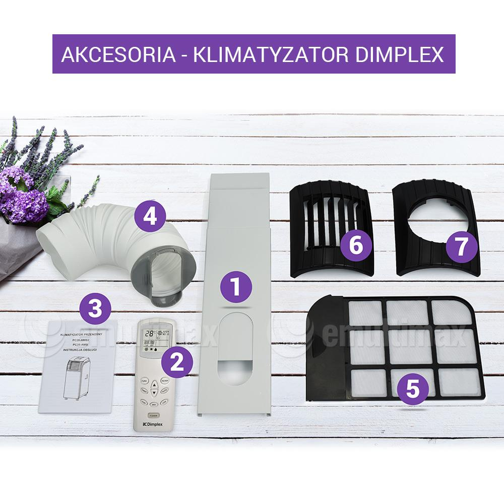 Klimatyzator przenośn Dimplex PC 35AMB do 40m² | Emultimax